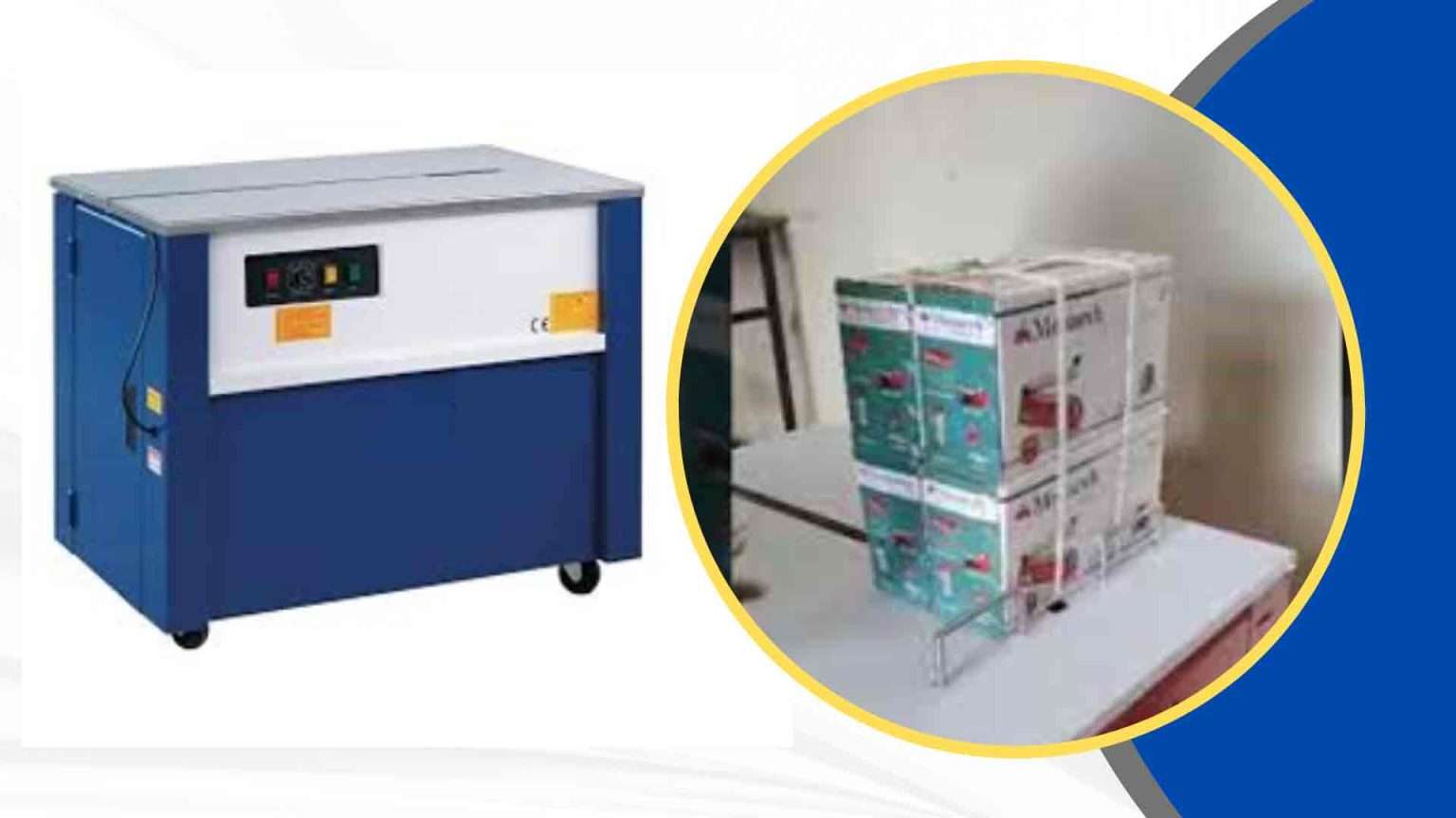 Semi-Automatic Box Strapping Machine – Reliable Carton Sealing
